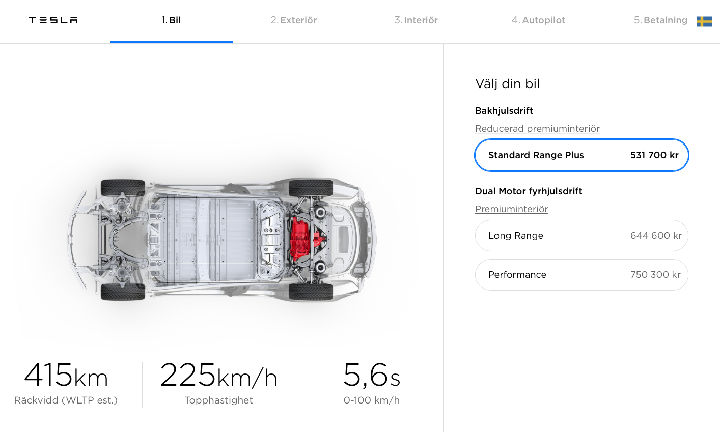 Här är den! Tesla Model 3 Standard Range Plus! (471 700 kr*) – HO-form ...